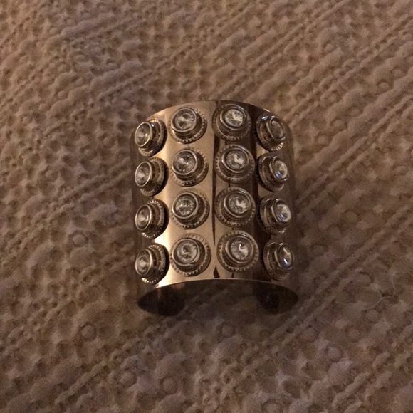 Jewelry | Cool Silvertone Mod Studded Cuff | Poshmark